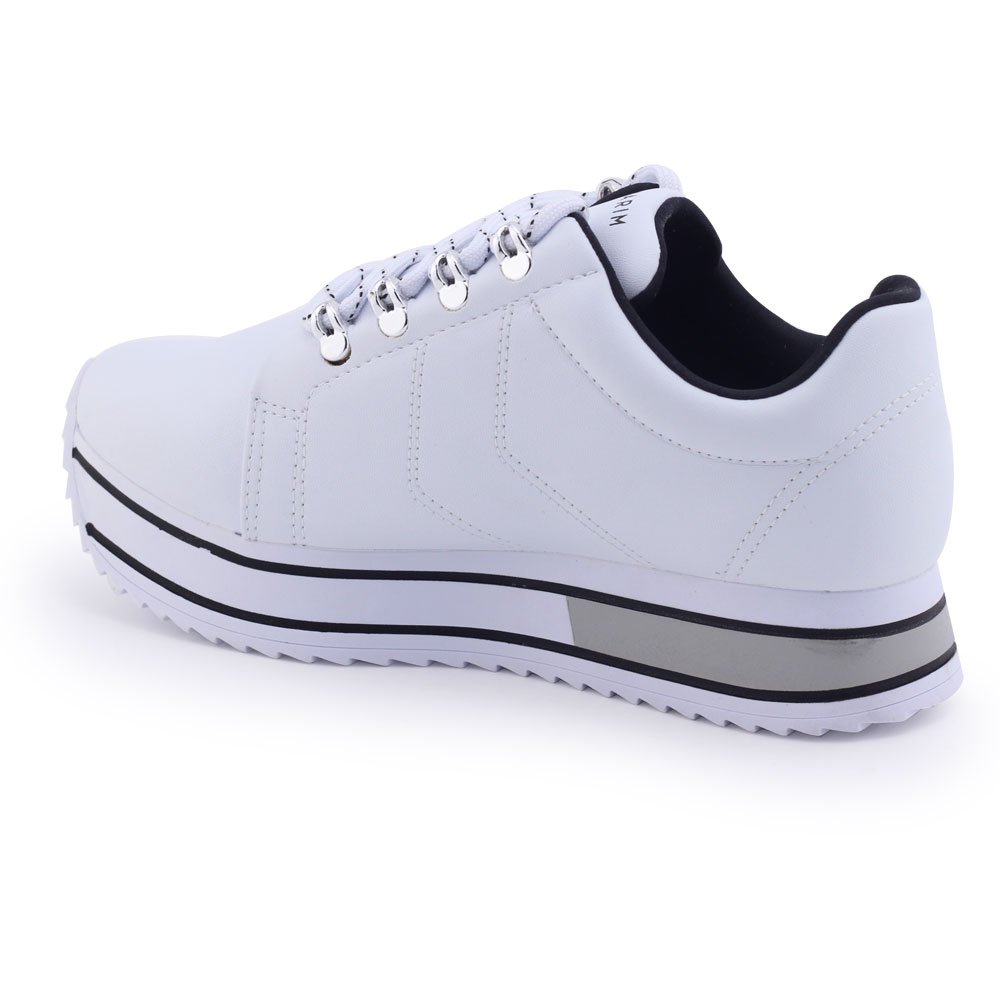 Tênis Ramarim Feminino 20-71201 Flatform Branco/Preto