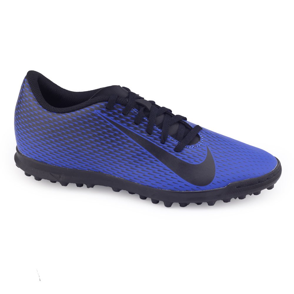 Chuteira Society Nike Bravata II TF 844437 Suiço Azul/Preto