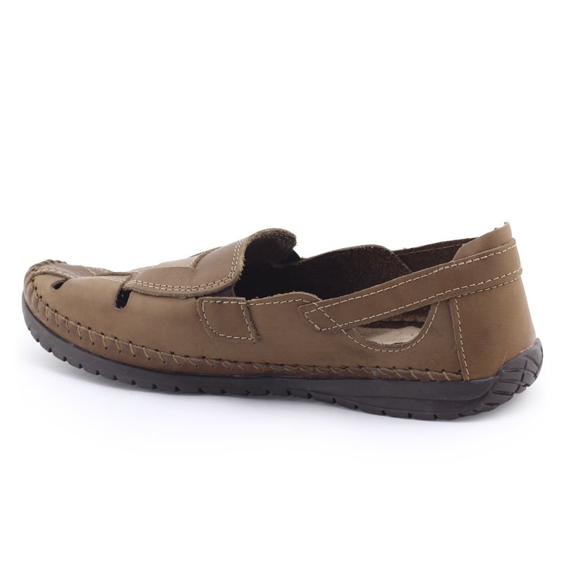 Sapato Sapatilha Masculino 5053 couro Flex Drive Bege